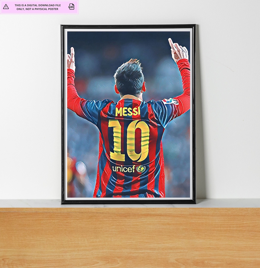 LIONEL MESSI Printable Poster FC Barcelona Messi Printable Poster Messi ...