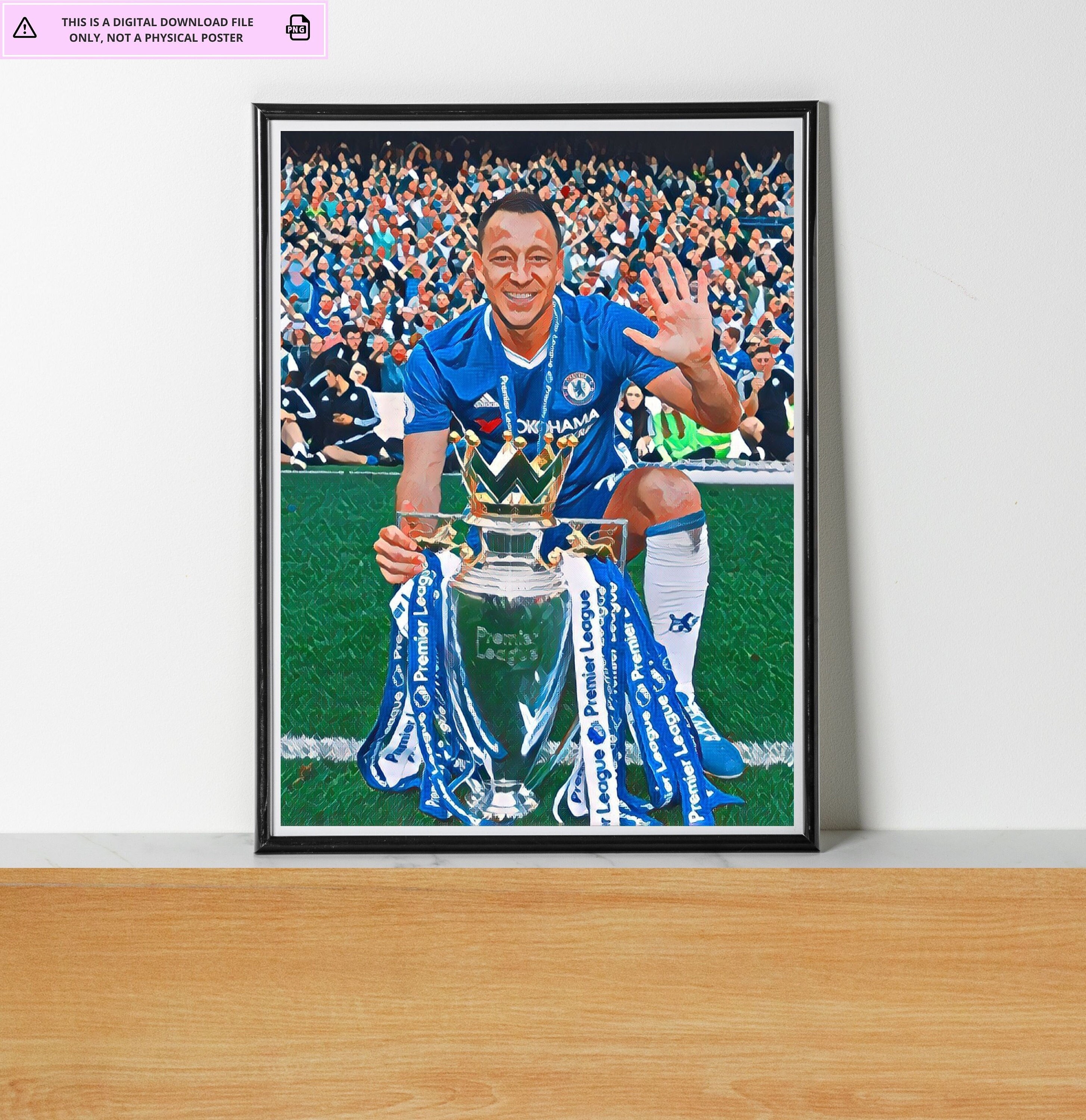 JOHN TERRY Printable Poster Chelsea FC Poster Digital Print John Terry ...