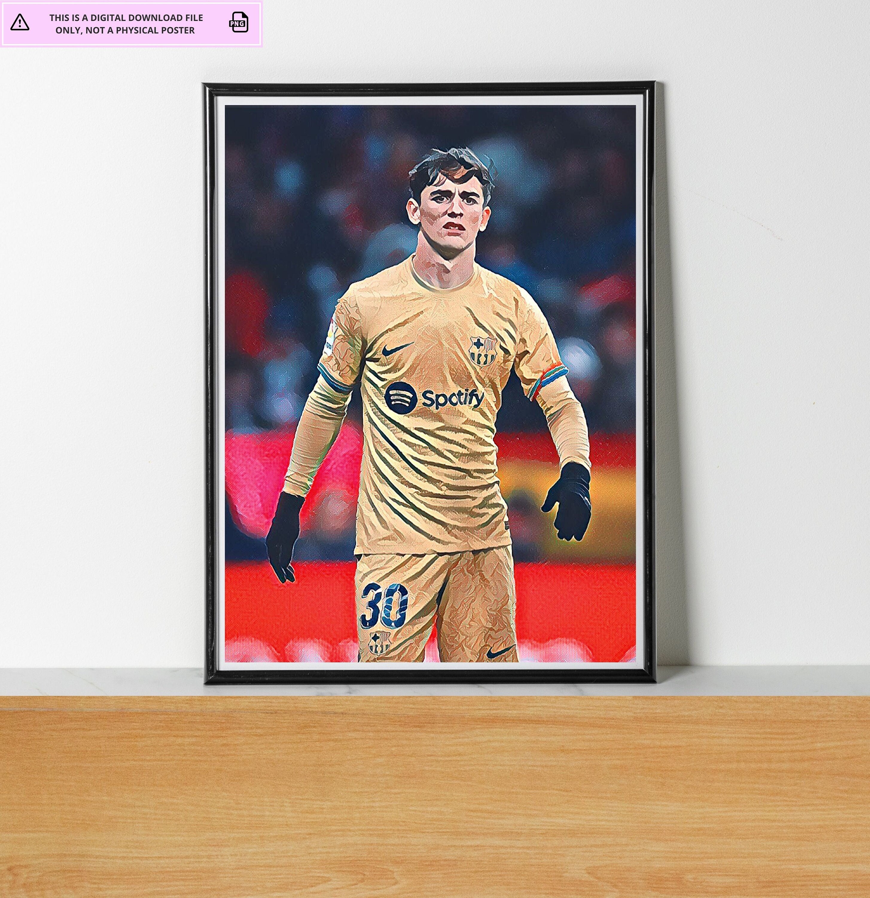 GAVI Printable Poster FC Barcelona Gavi Poster Digital Print Gavi ...