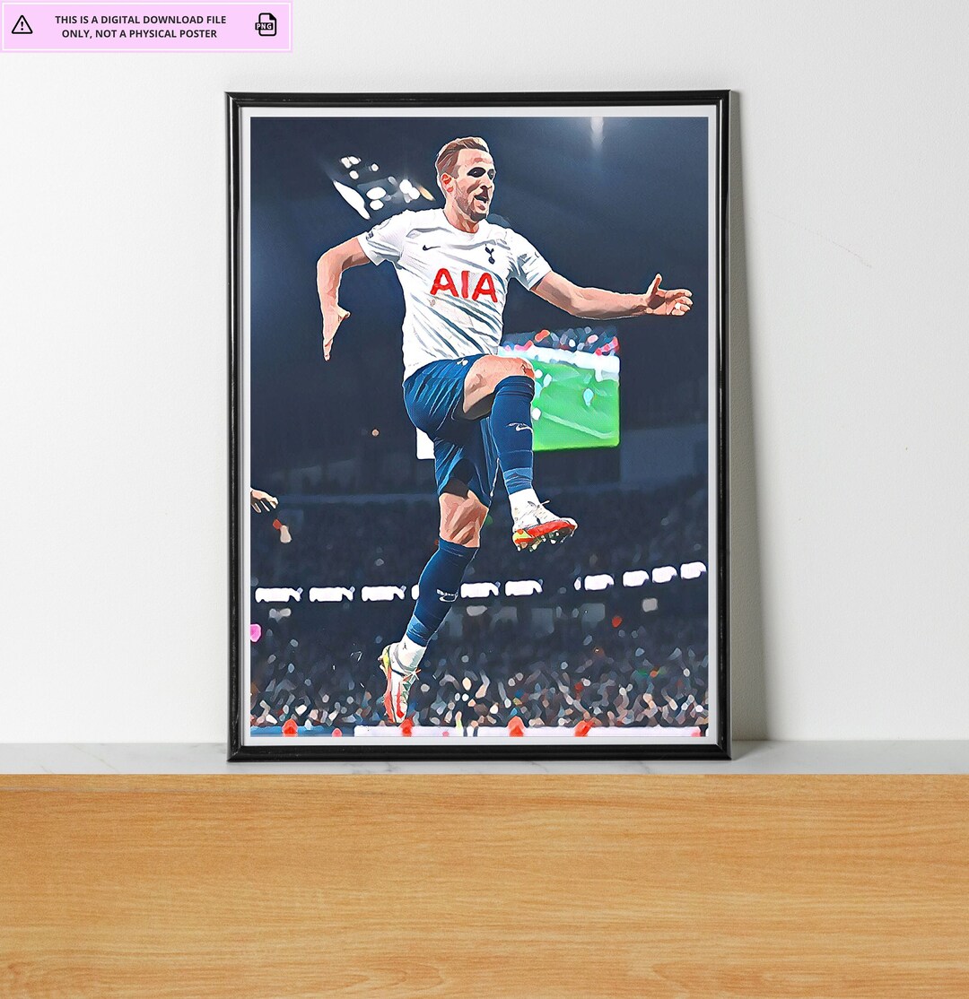 HARRY KANE Printable Poster Tottenham Hotspur Digital Print Harry Kane ...