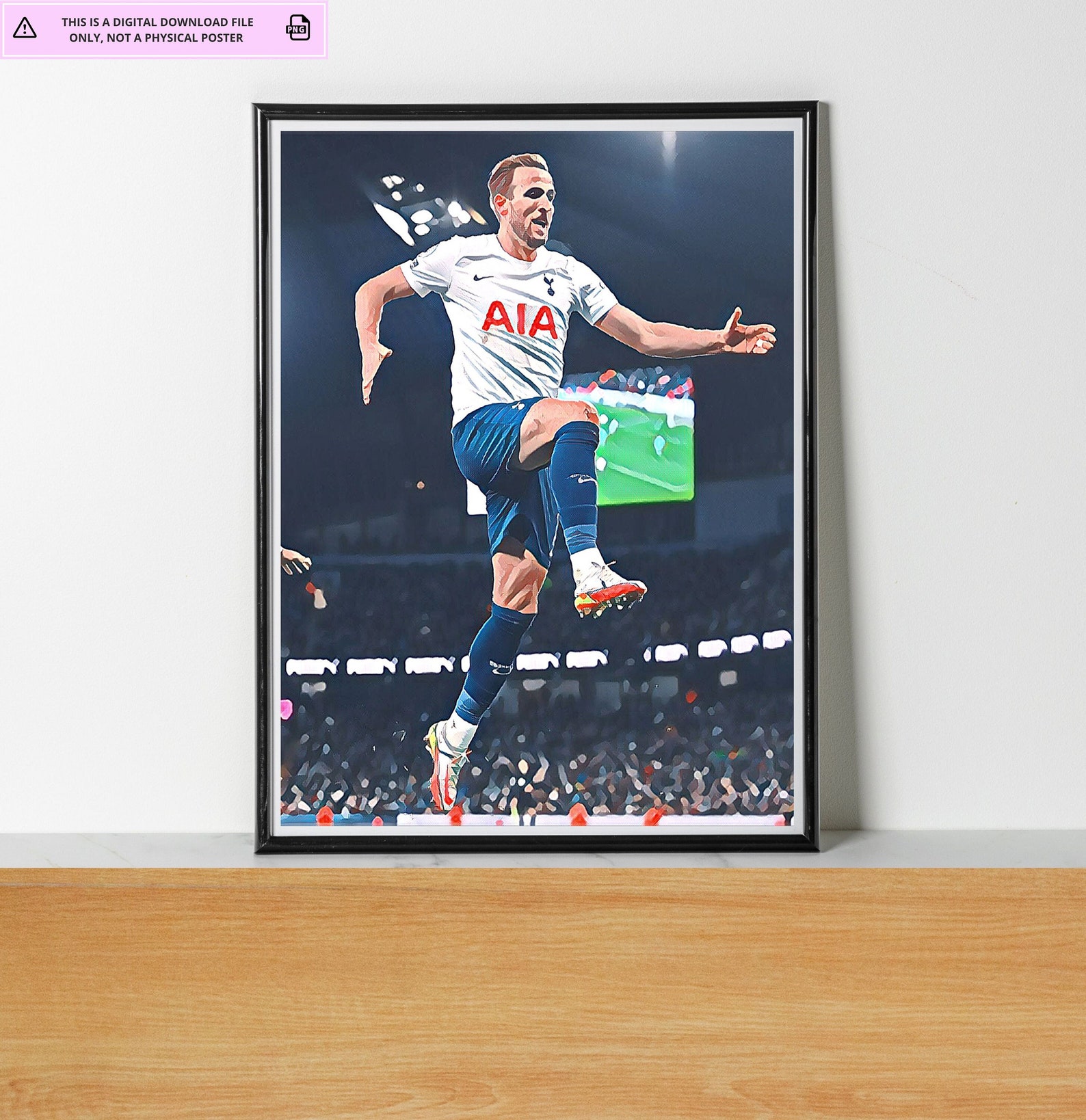HARRY KANE Printable Poster Tottenham Hotspur Digital Print Harry Kane ...