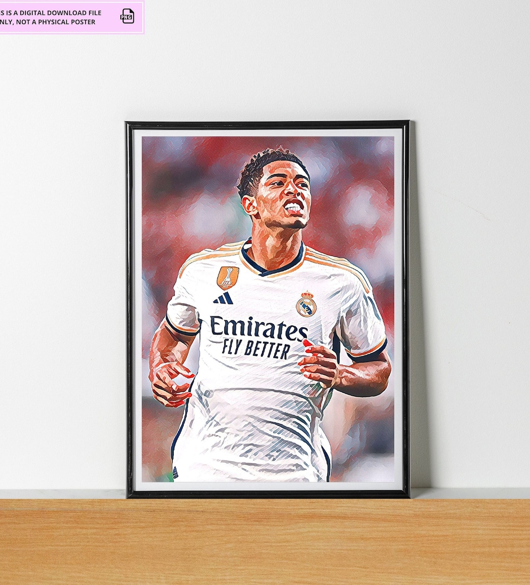 JUDE BELLINGHAM Printable Poster Real Madrid Jude Bellingham Digital ...