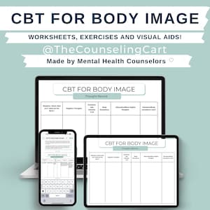 CBT Body Image Worksheets: Exercises & Visual Aids (PDF Download) - Etsy