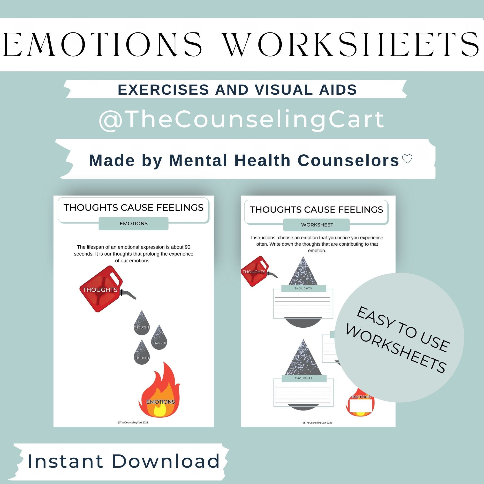 Emotions Worksheets | Self-help | Exercises and Visual Aids | Emotions ...