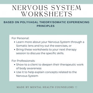 Nervous System Worksheets, Exercises and Visual Aids | Based on ...