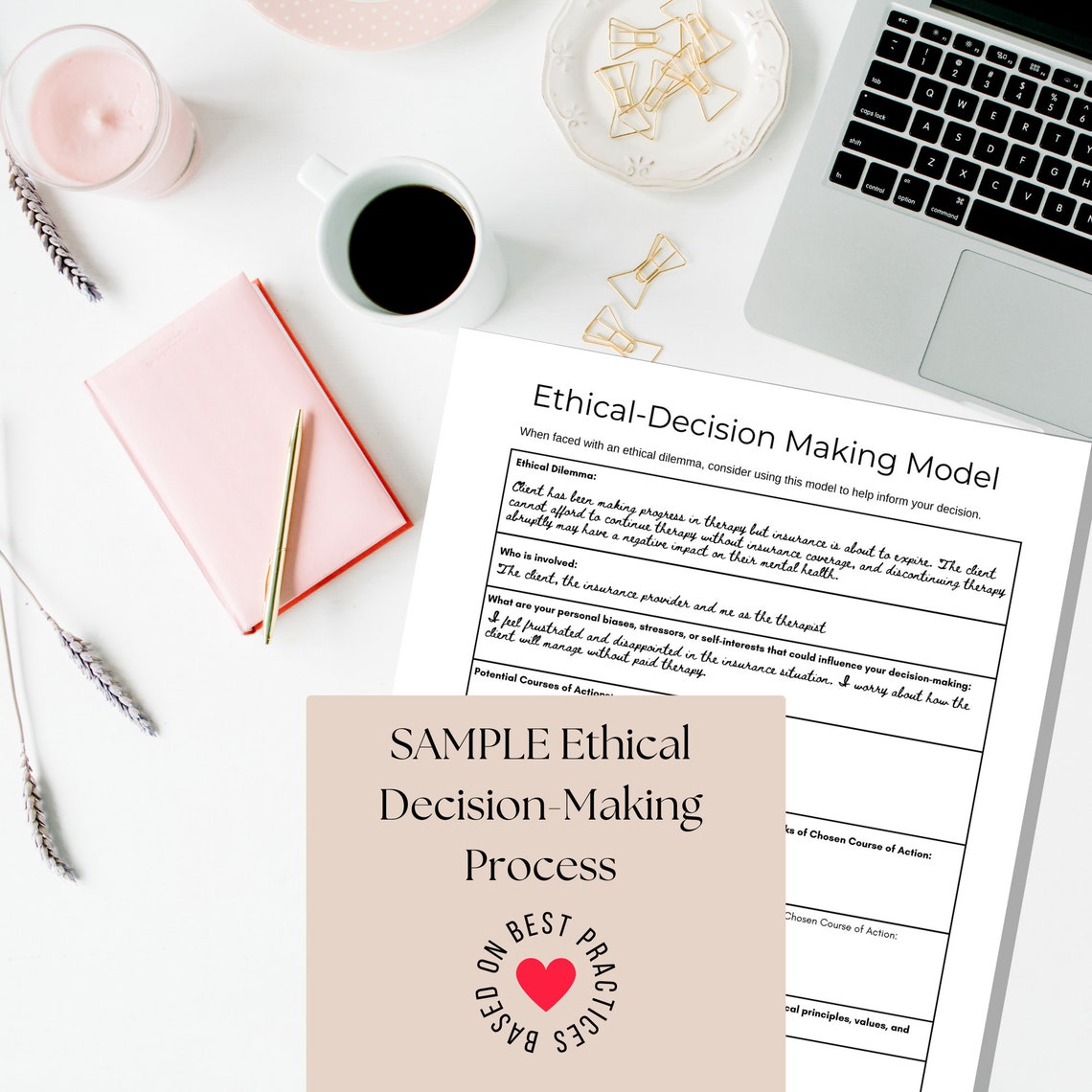 Ethical-decision Making Model for Mental Health Professionals | Based ...