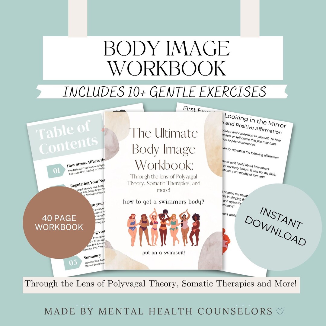Body Image Workbook: Somatic Therapy & CBT (digital Download) - Etsy