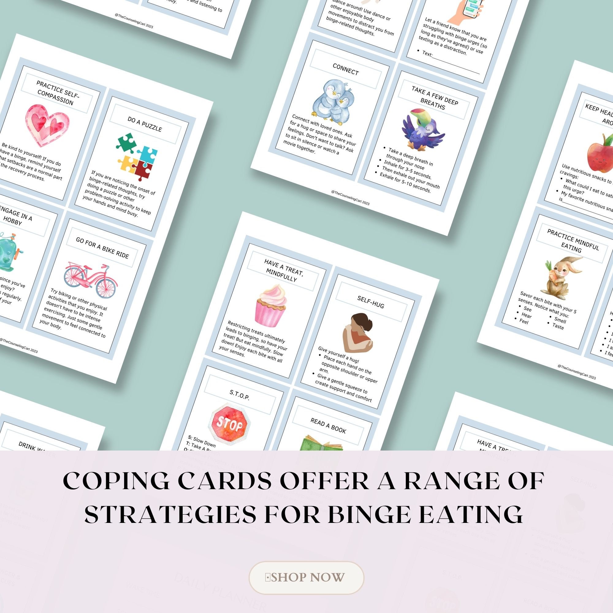 Body Image & Binge Eating Workbook Bundle: CBT, Somatic Therapy ...