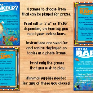 Celebrating Baby, Finding Nemo Theme Baby Shower Game and Activity ...
