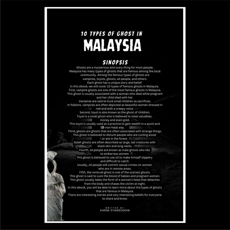 10 Types of Ghost in Malaysia - Etsy