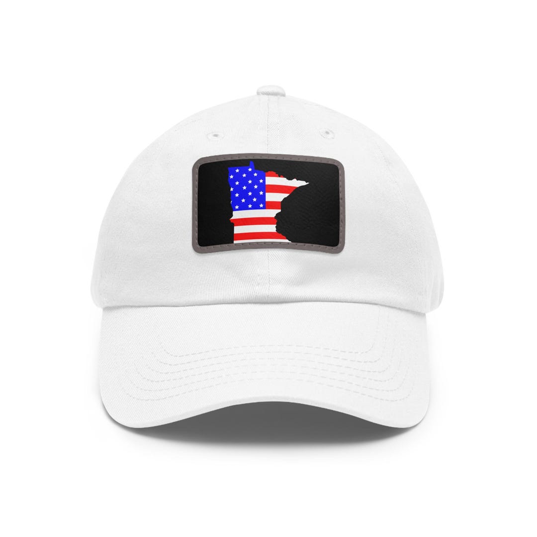 Minnesota Flag Dad Hat With Leather Patch, Vintage Cap for Men, Outdoor ...