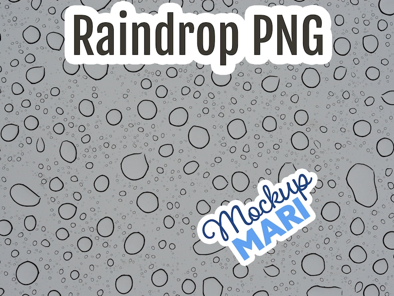 Raindrops on Window PNG Gray Glass Transparent Rain Overlay Digital ...