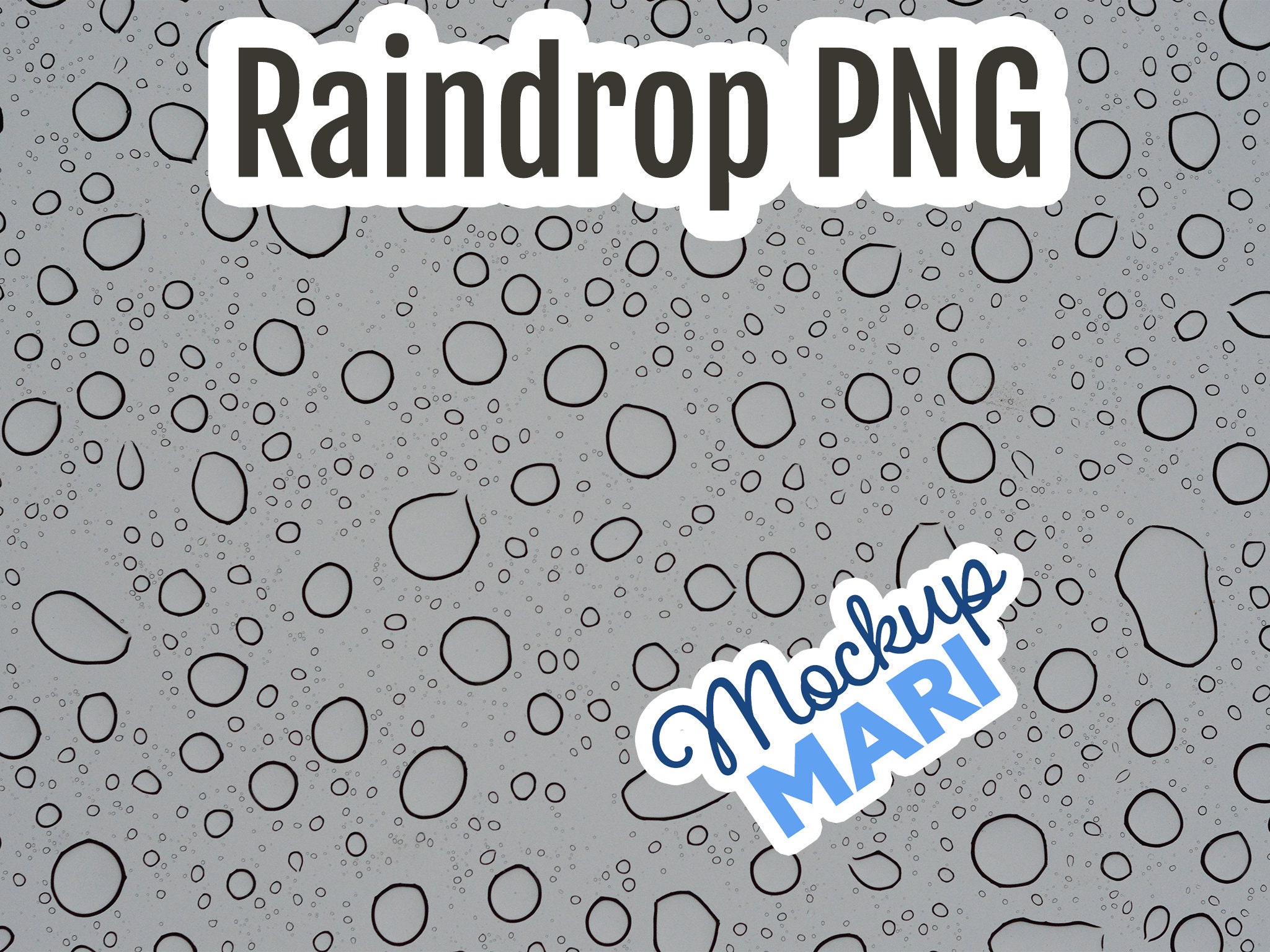Raindrops on Window PNG Transparent Rain Overlay Digital Raindrop ...