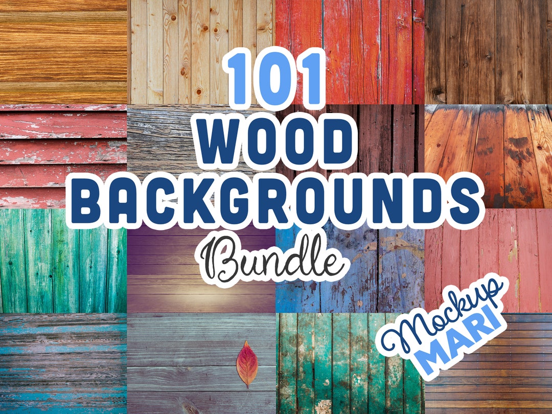 101 Wood Backgrounds Bundle JPG Wood Backdrops Distressed Real Wood ...