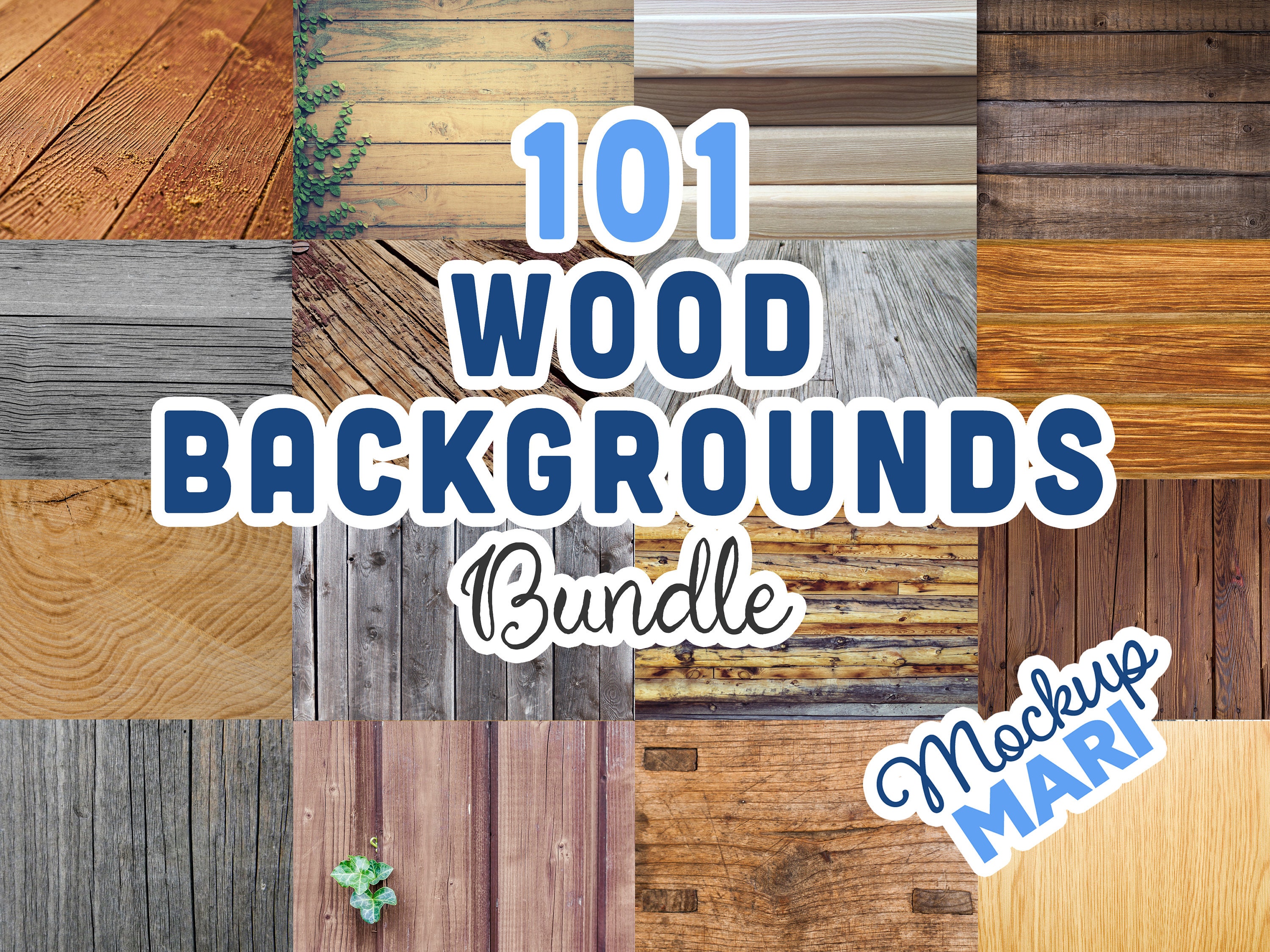 101 Wood Backgrounds Bundle Wood Backdrops Distressed Real Wood Plank Colorful Aged Shabby Chic ...