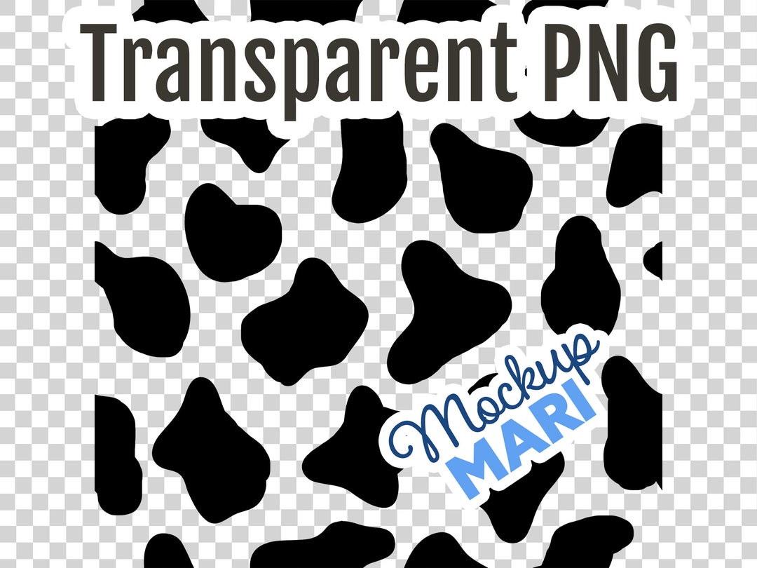 Transparent Cow PNG Seamless Cow Pattern Livestock Print Background PNG ...