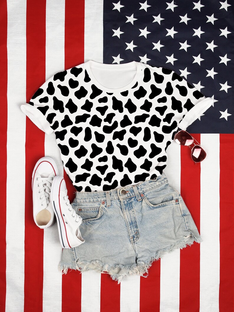 Transparent Cow PNG Seamless Cow Pattern Livestock Print Background PNG ...