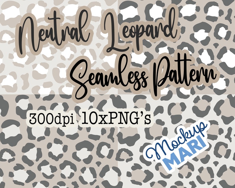 Seamless Leopard Print PNG Natural Leopard Background PNG Neutral ...