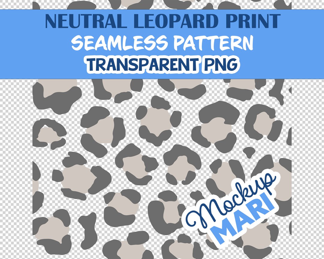 Transparent Leopard PNG Pale Neutral Leopard Print Seamless Background ...