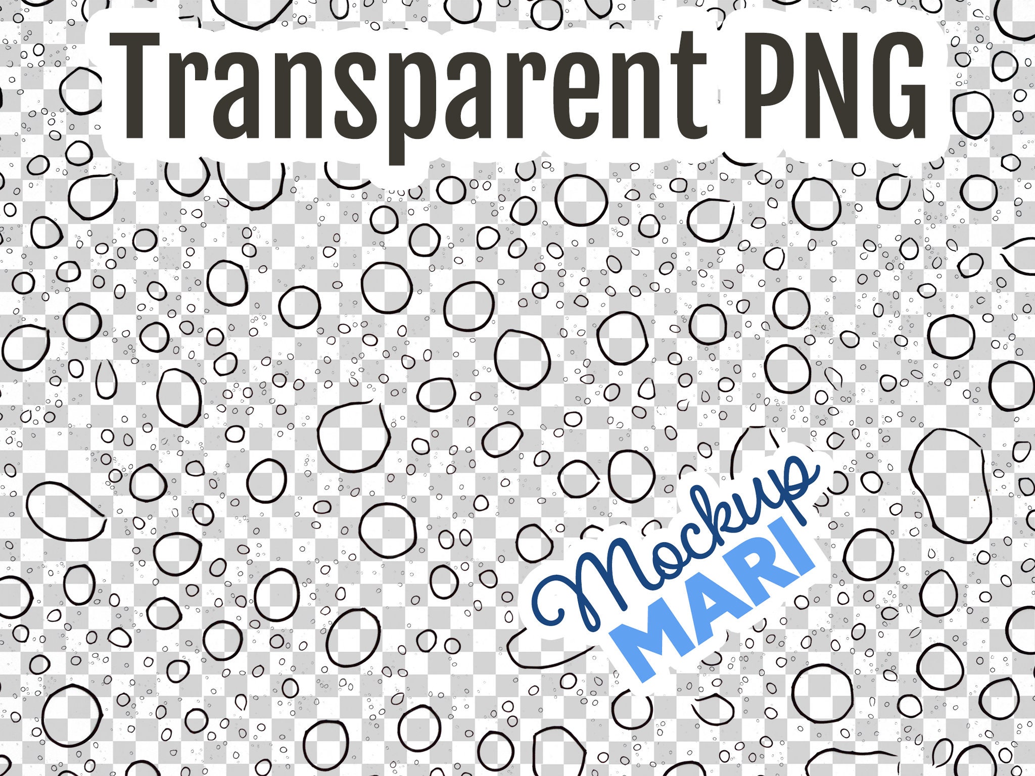 Raindrops on Window PNG Transparent Rain Overlay Digital Raindrop ...