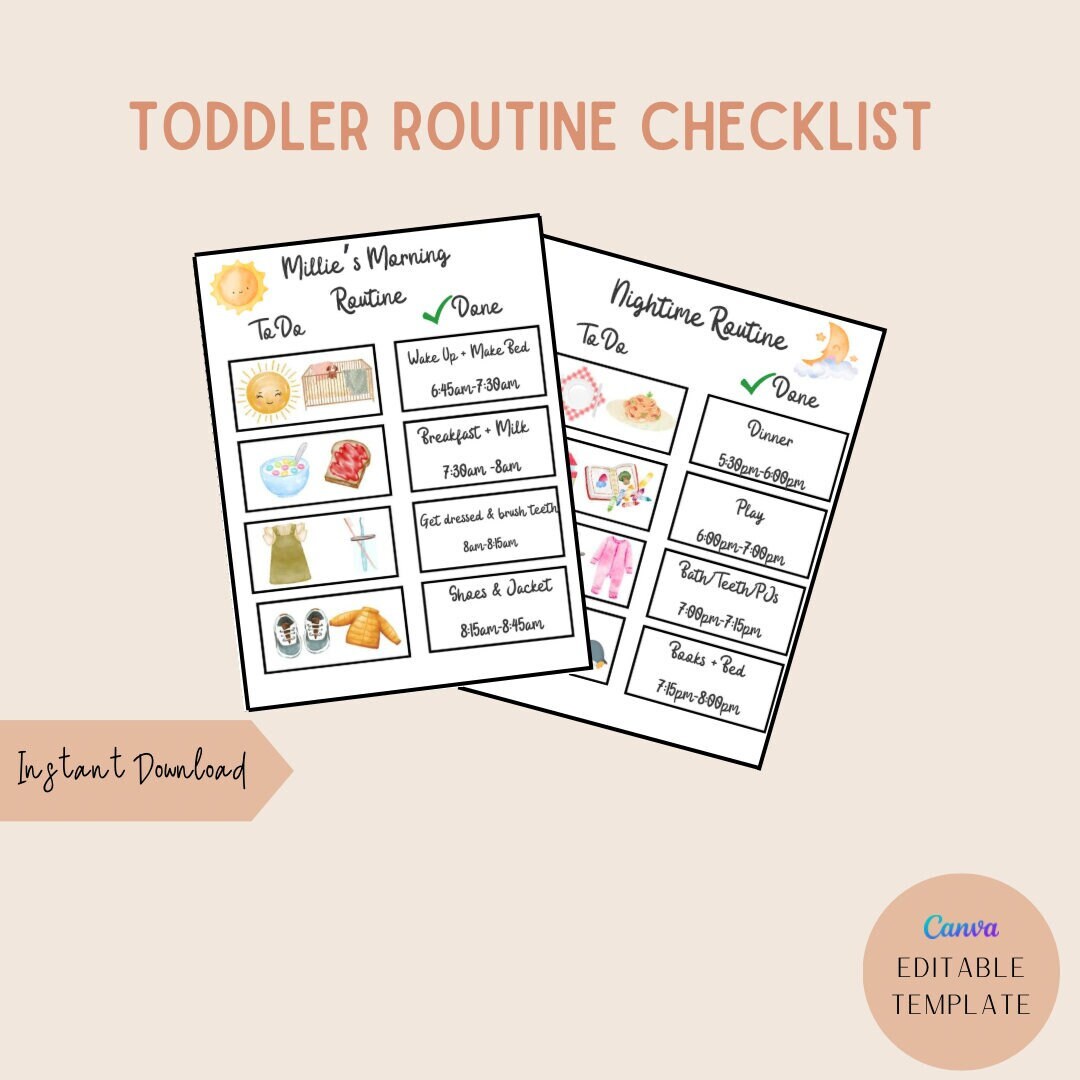 Routines Printable Checklist - Etsy