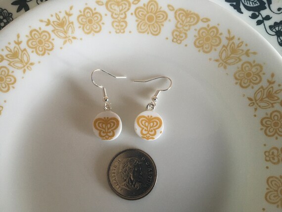 Corelle earrings Butterfly Gold vintage Corelle Golde… - Gem