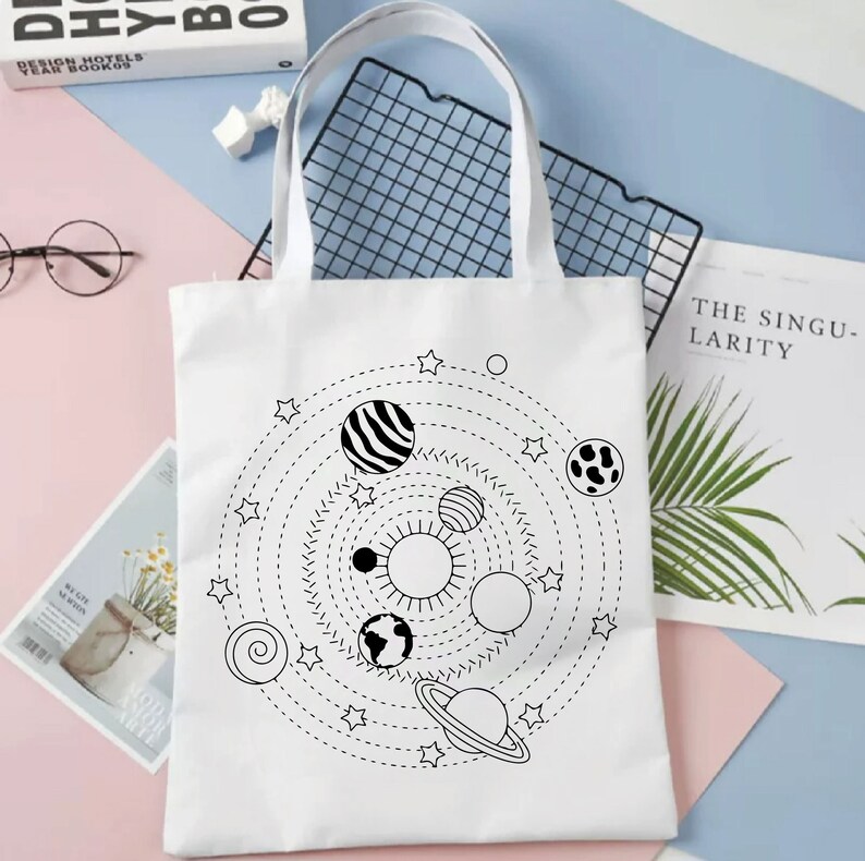 Space Embroidery Pattern for Beginner | Celestial Hand Embroidery PDF ...