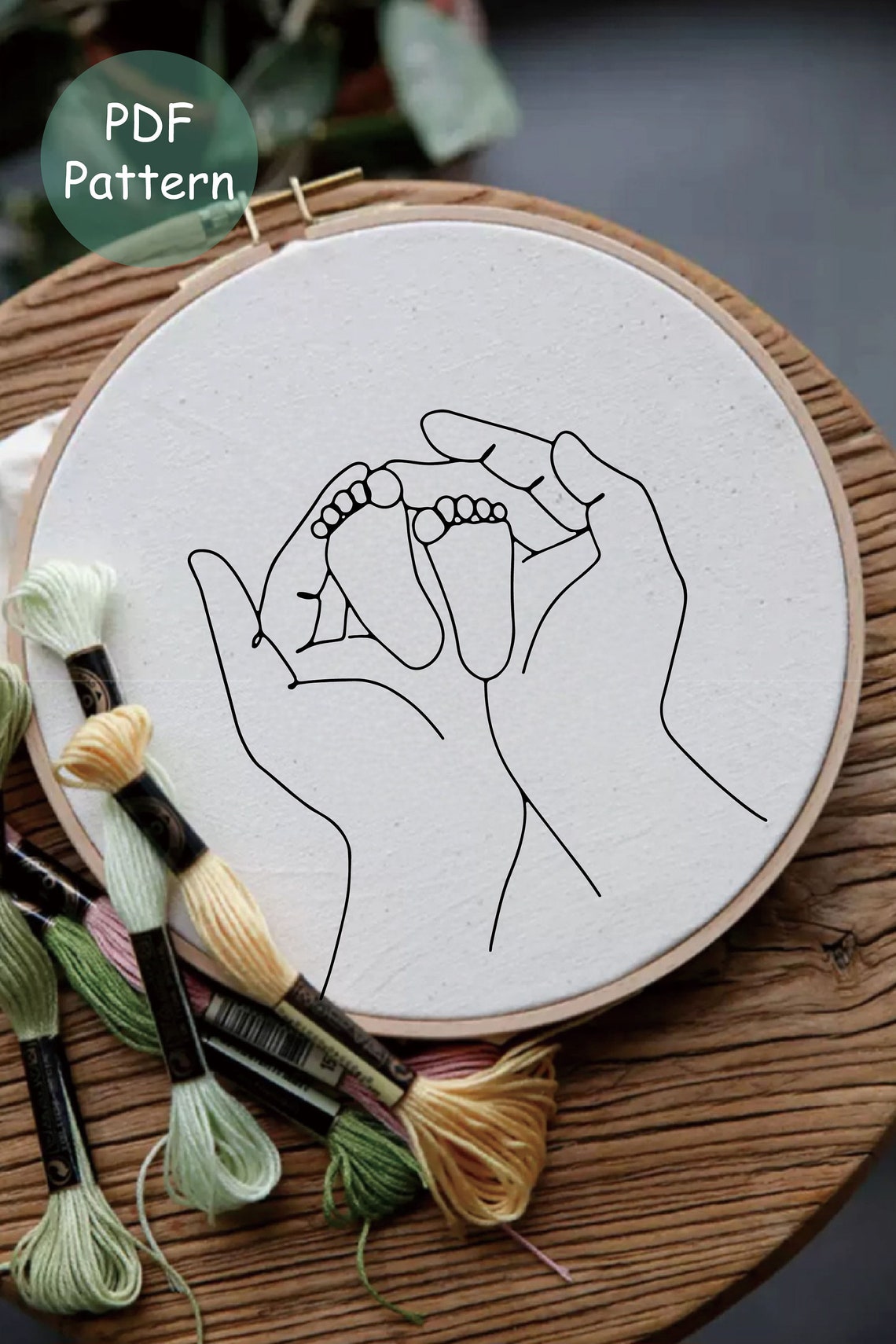 Baby Embroidery Pattern for Beginner | Modern Hand Embroidery PDF ...