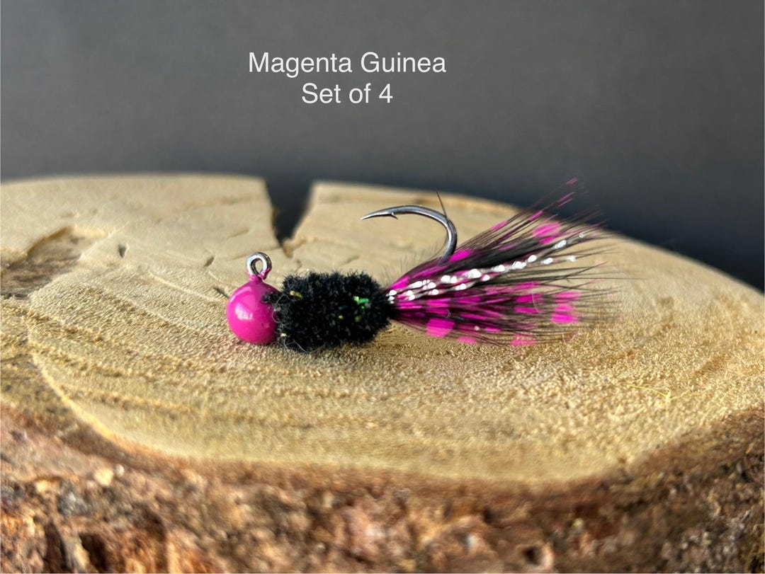 Hand Tied Guinea Hen Feather Crappie Jigs - Etsy