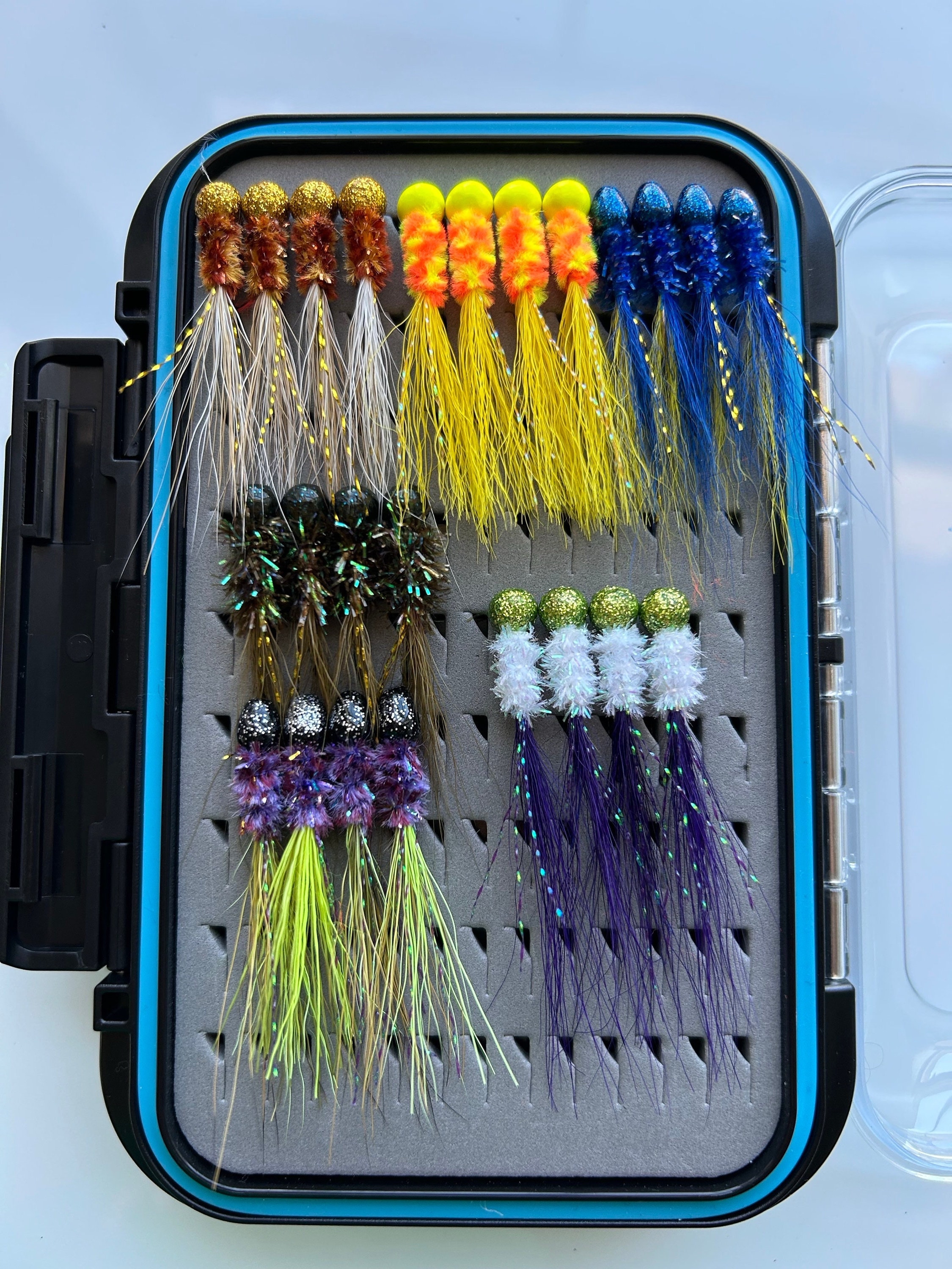 48 Hand Tied Bucktail Crappie Jig Box - Etsy