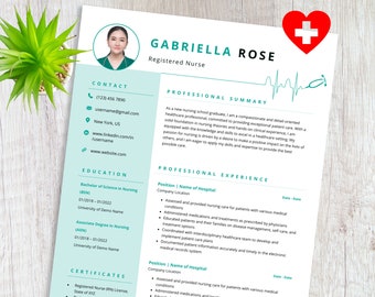 Nursing Resume Template Cover Letter Template: Ideal for Rns, Nurse ...