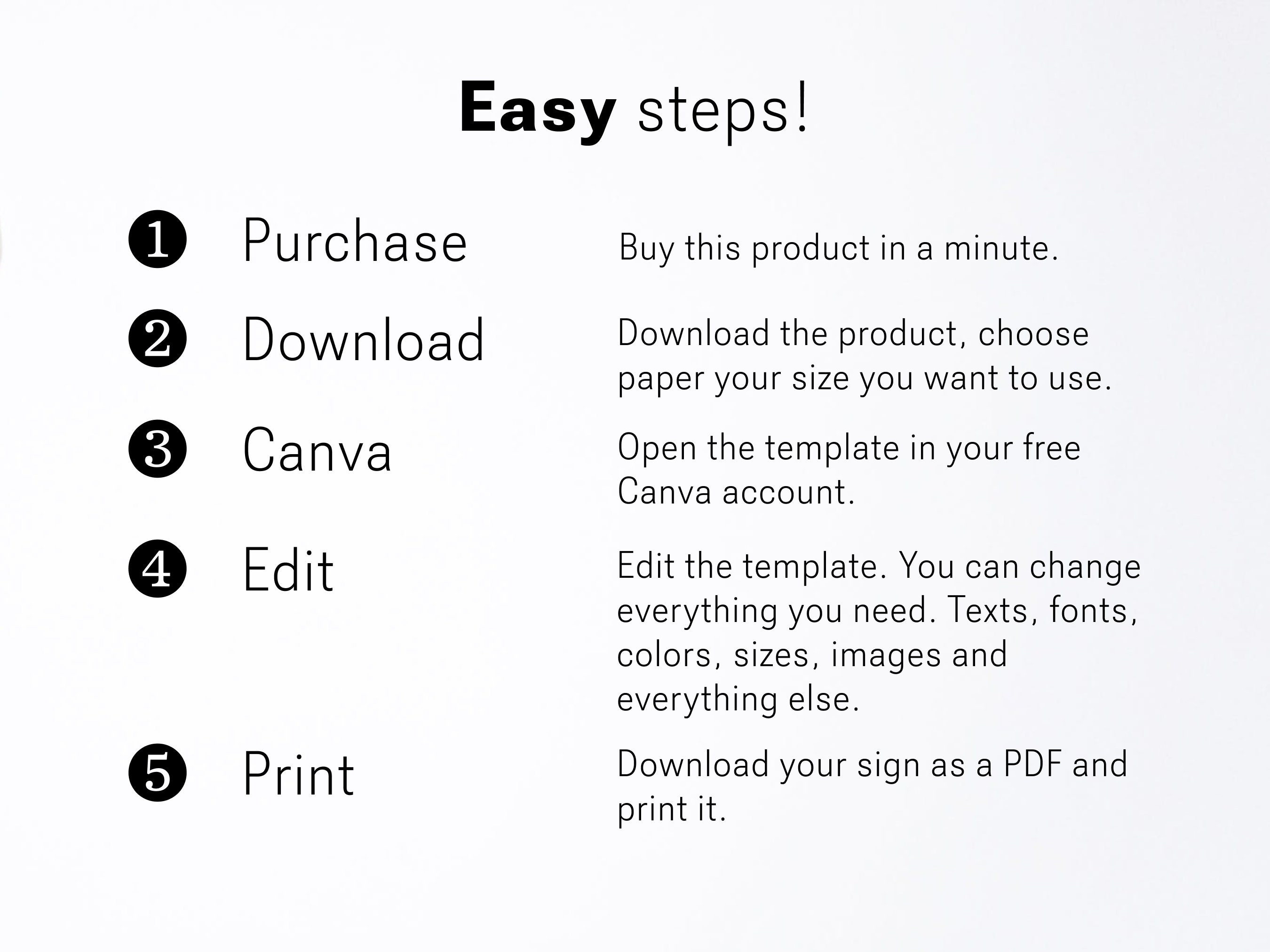 Customizable Shop Hours - Canva Template - Editable Digital Sign With ...