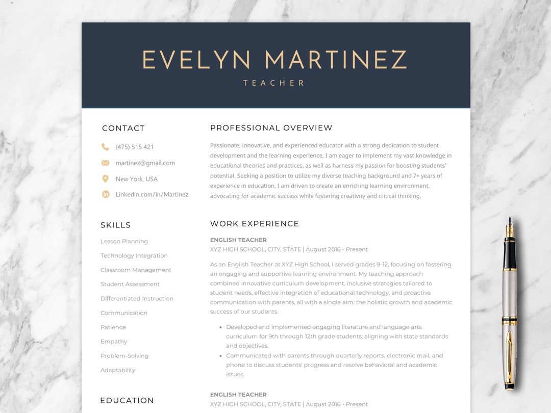 Modèle de CV moderne 2023 | Modèle de CV Word modifiable pour les ...