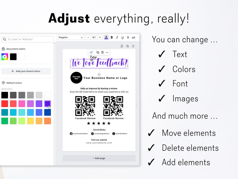 QR Code Review Sign, Leave Us a Google Review, Small Business DIY QR ...