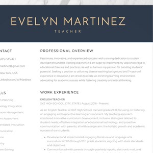 Modern Resume Template 2023 | Editable Word CV Template for Job Seekers ...