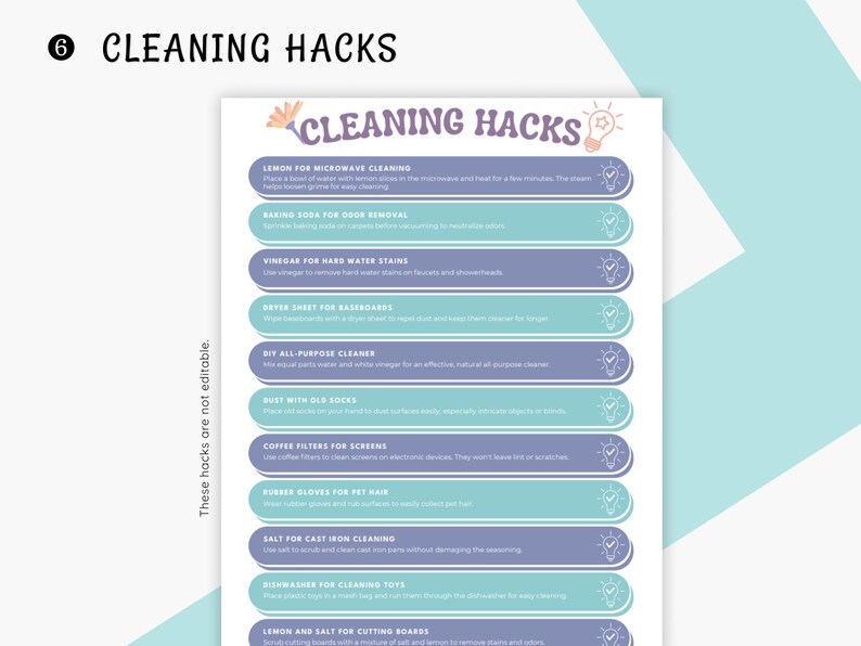 ADHD Cleaning Checklist Bundle Editable Chore Chart Adult & Kids ...