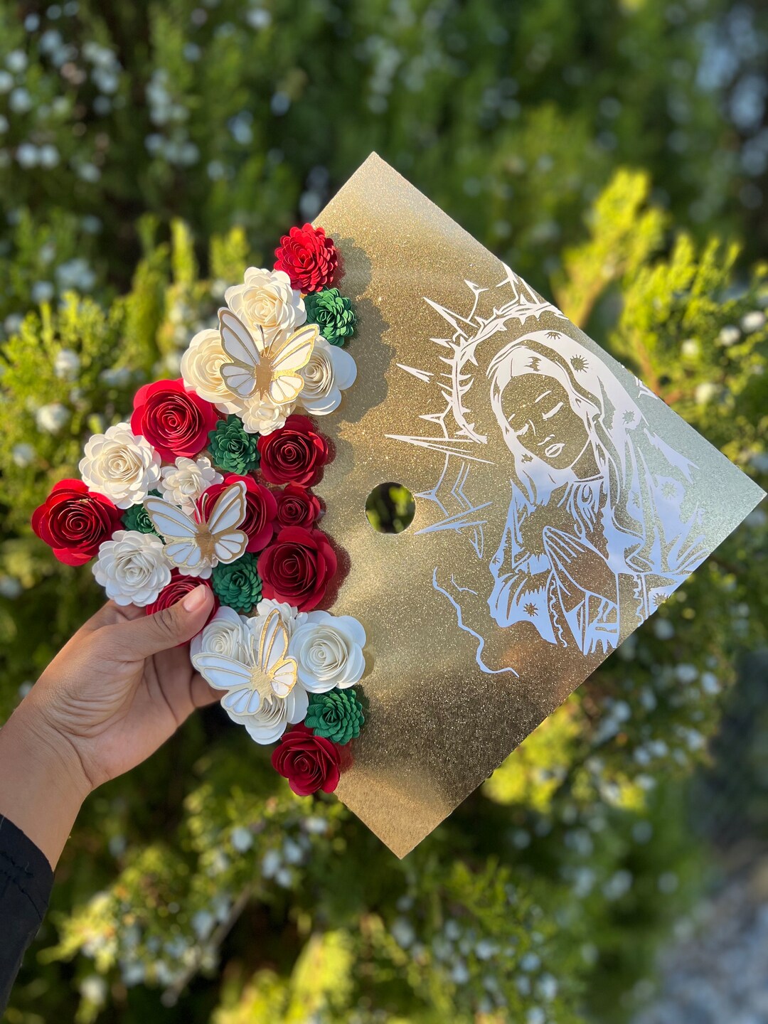 Graduation Cap Topper | Virgin Mary - Etsy