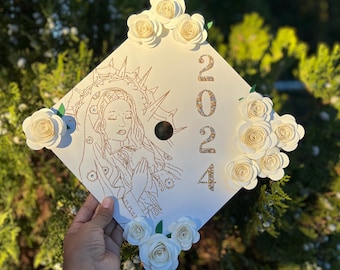 Virgin Mary Graduation Cap | La Virgen | Graduation Cap for Grad ...
