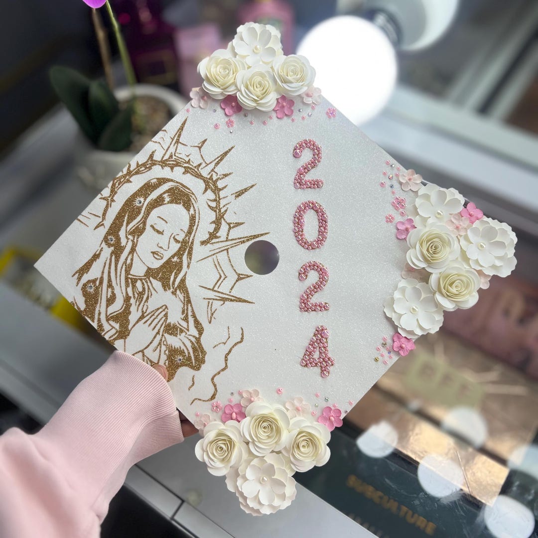 Virgin Mary Graduation Cap | La Virgen | Graduation Cap for Grad ...