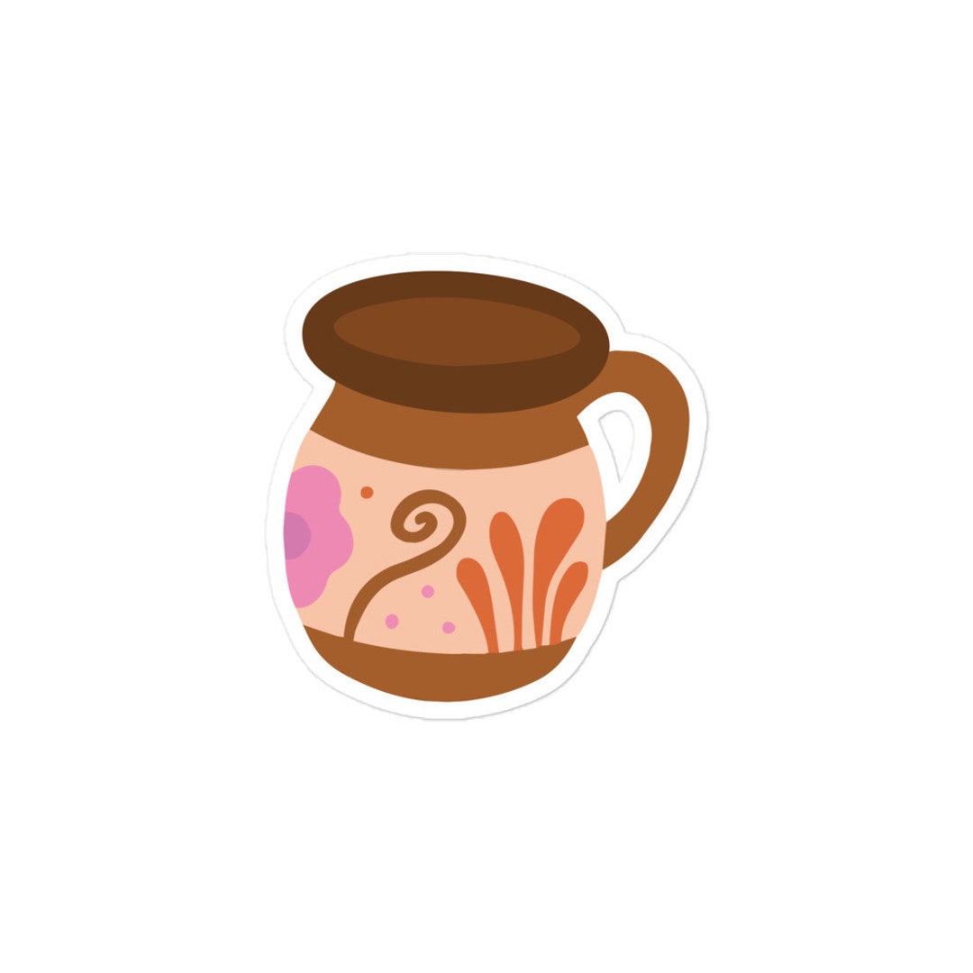 Cantarito Sticker Cafecito Sticker Mexican Mug Taza De Barro ...