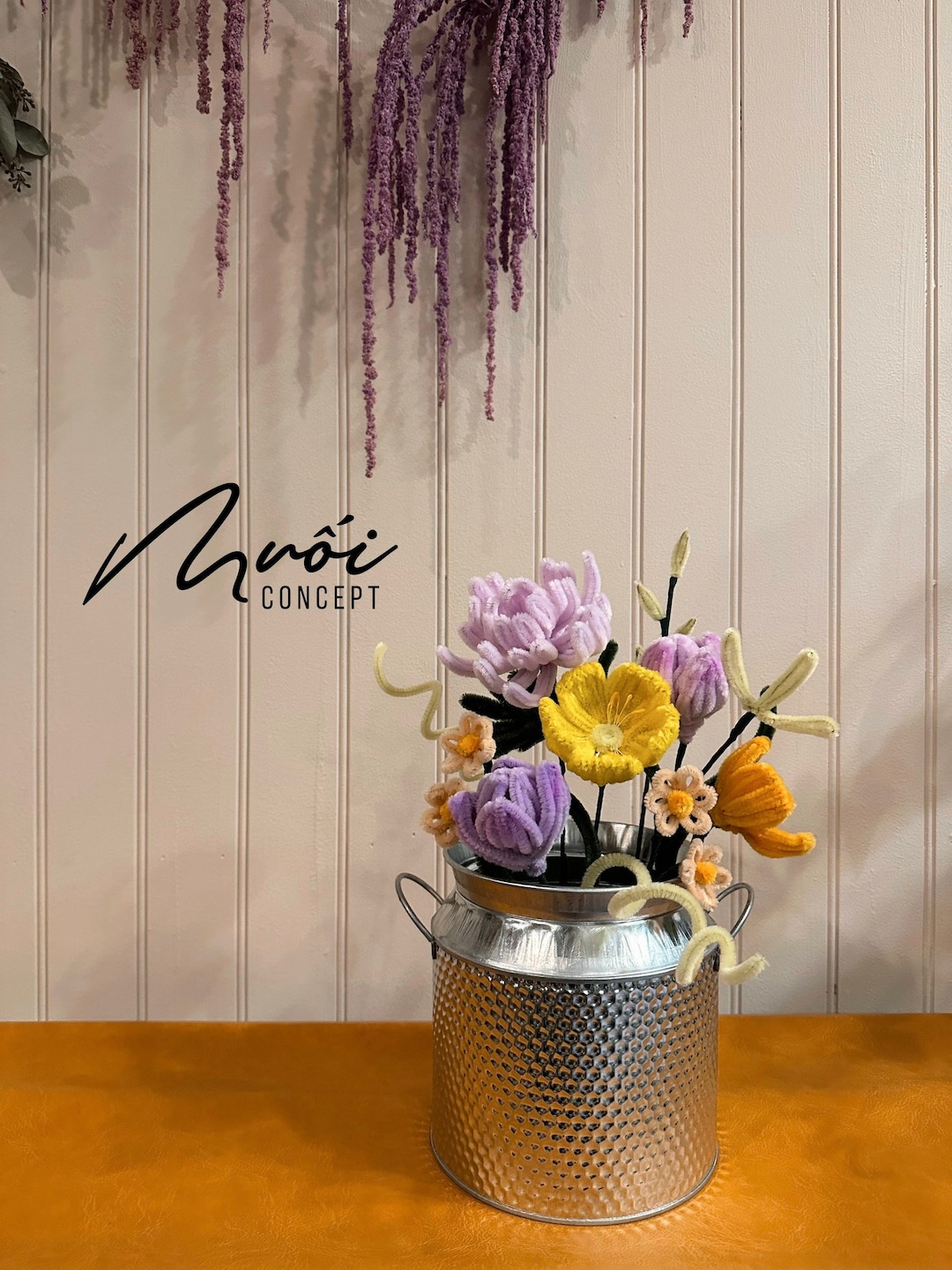 Pipe Cleaner Flower Vase for Decoration Gift - Etsy