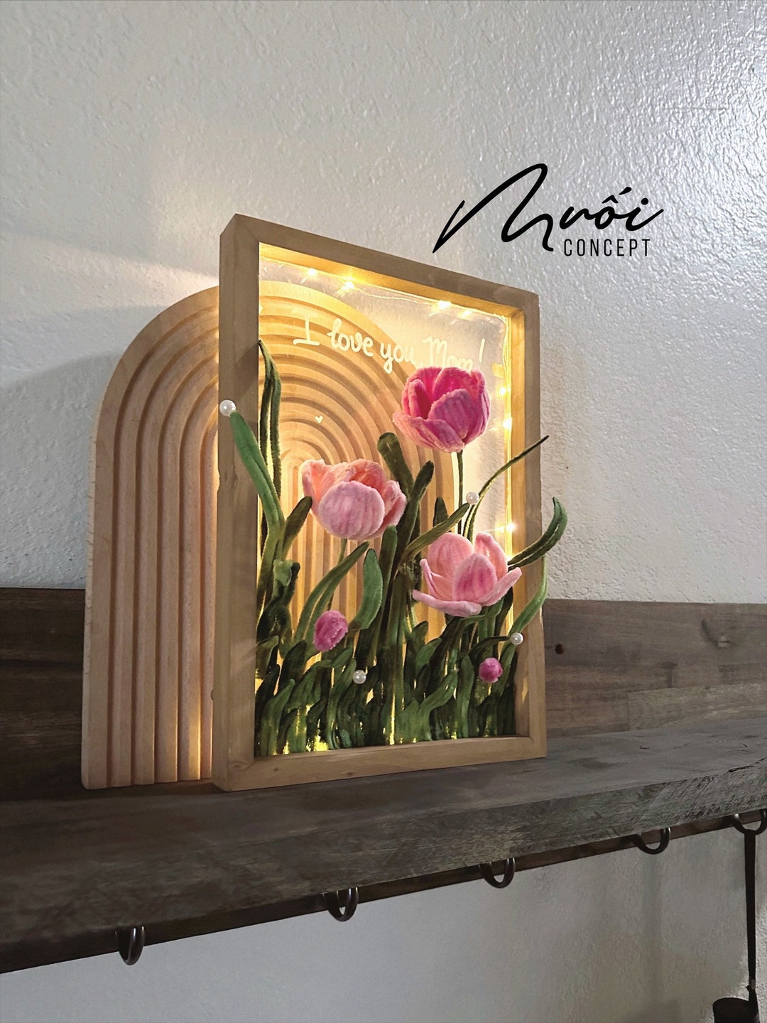 MOTHER'S DAY GIFT - Tulip Pipe Cleaner Frame for Mom - Size A4 - Etsy