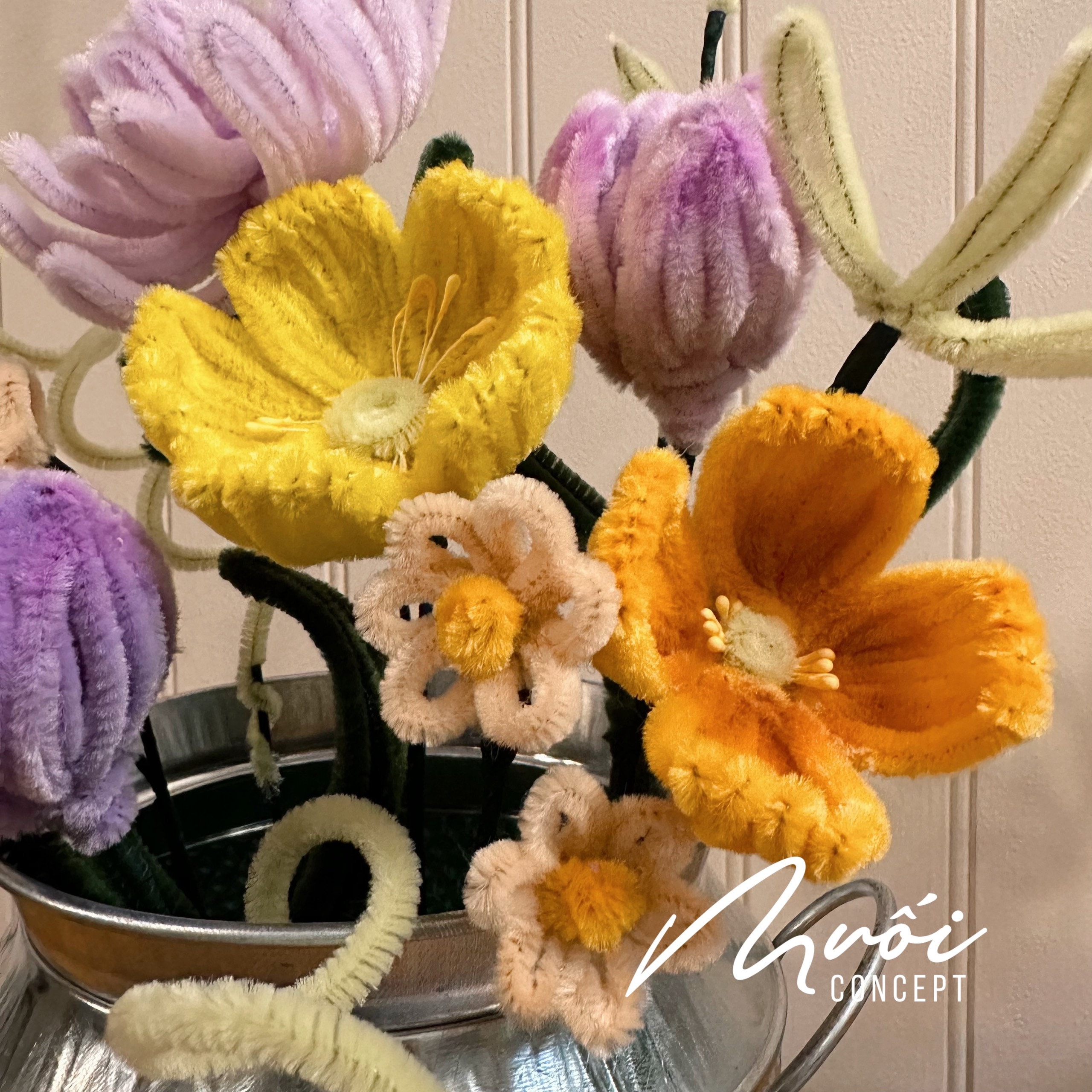 Pipe Cleaner Flower Vase for Decoration Gift - Etsy