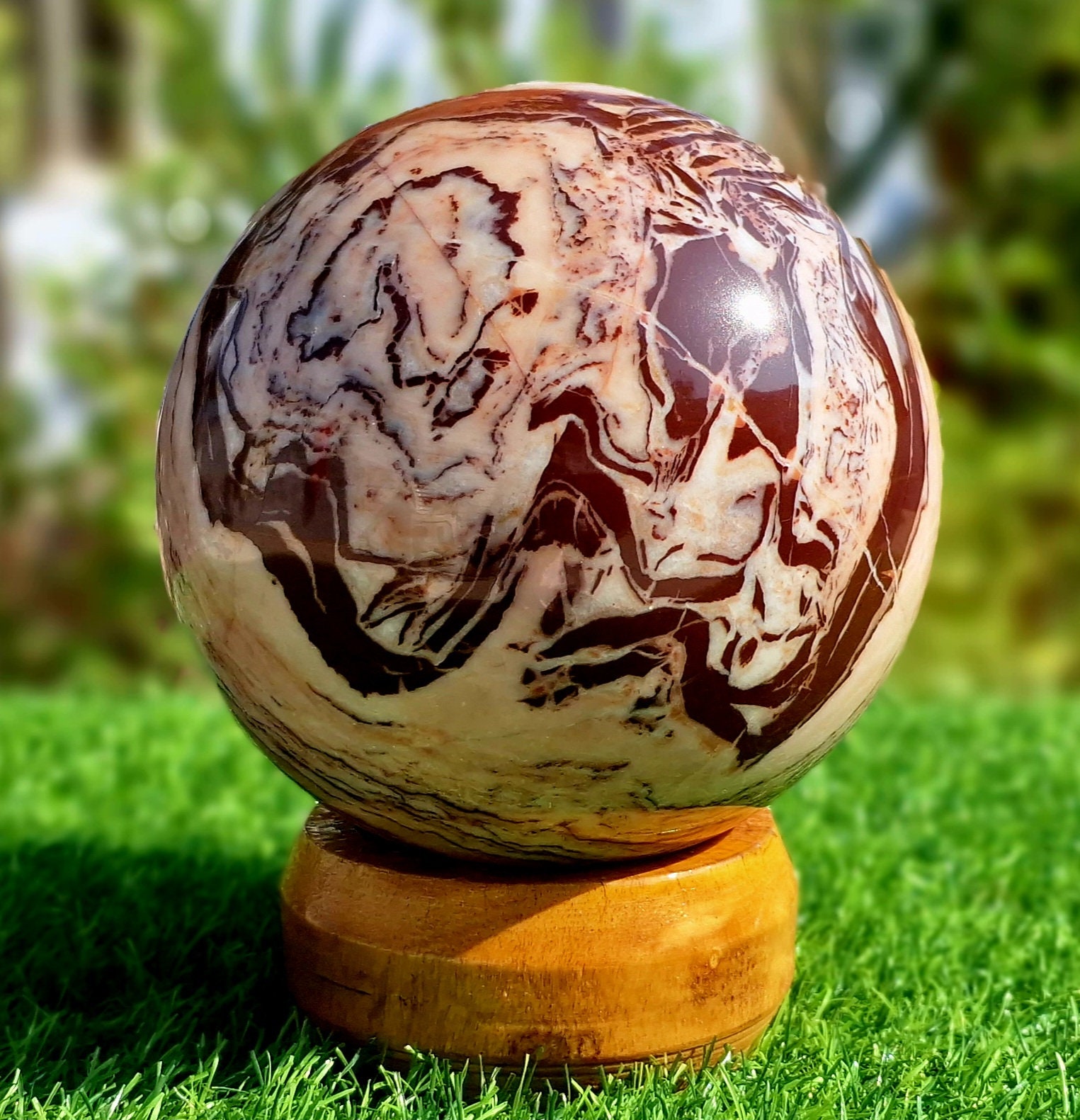 Chocolate Jasper Ball Sphere - Etsy