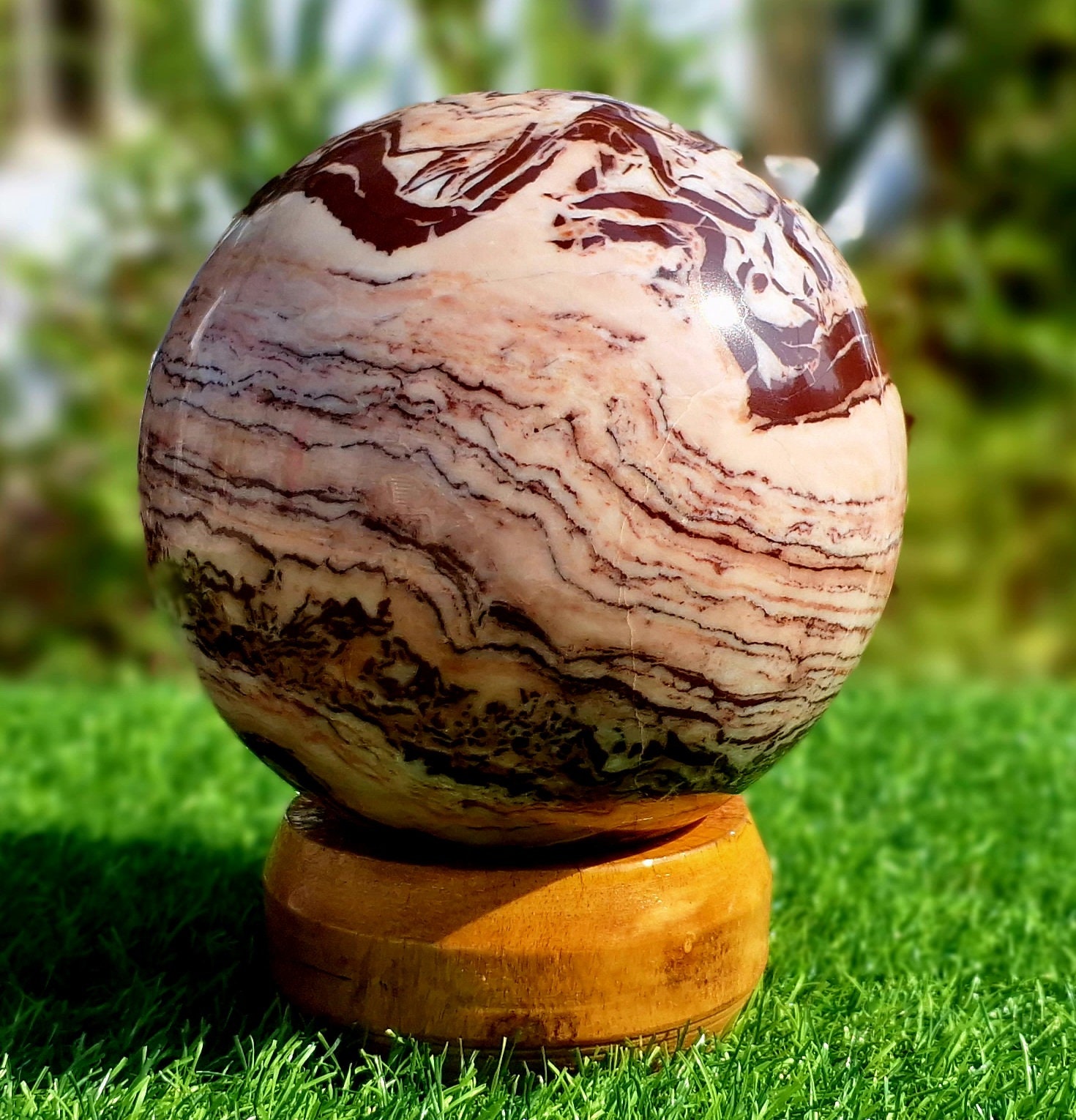 Chocolate Jasper Ball Sphere - Etsy