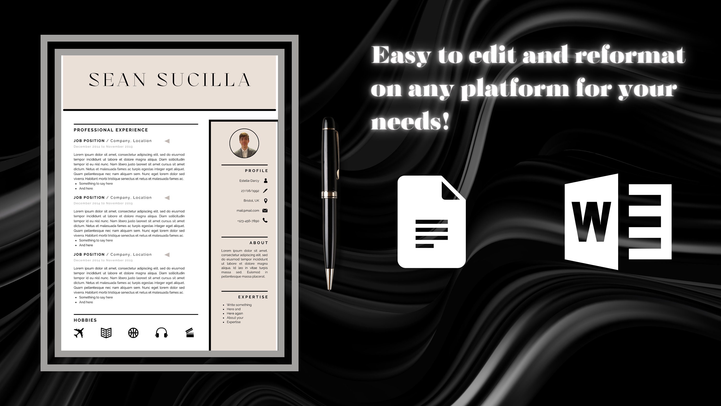 Block Theme Resume Template - Etsy