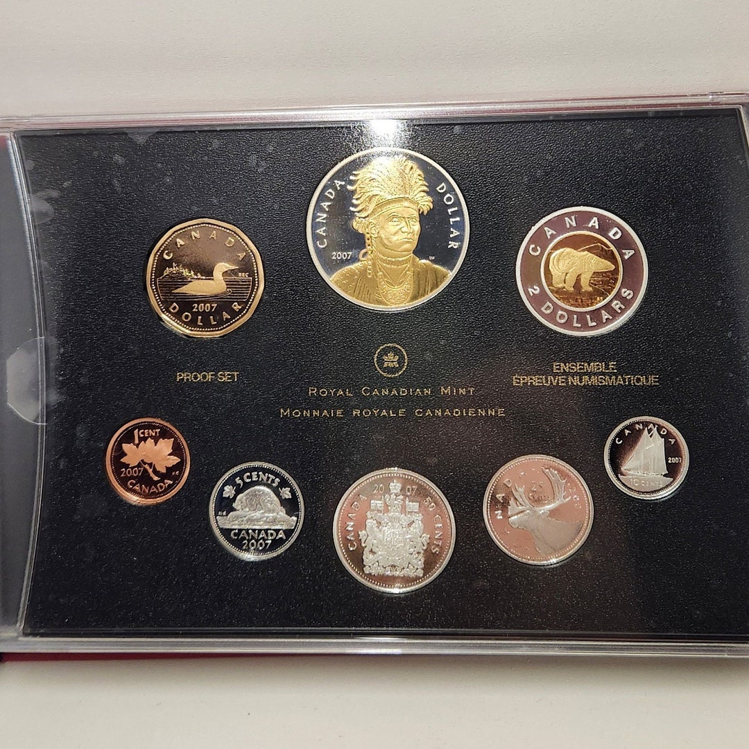 2007 Royal Canadian Mint Proof 8-coin Set W/ COA - Etsy