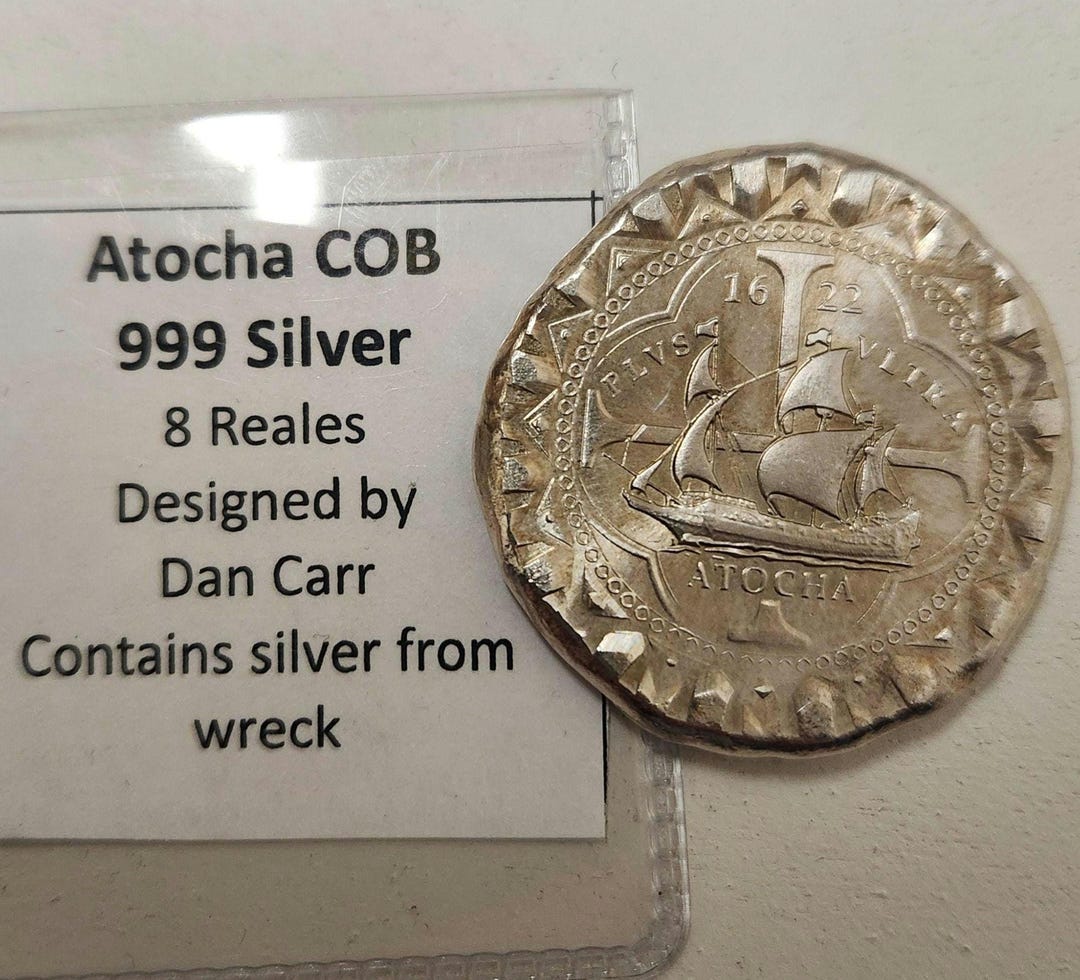 Silver Atocha Cob 8 Reales Dan Carr - Etsy