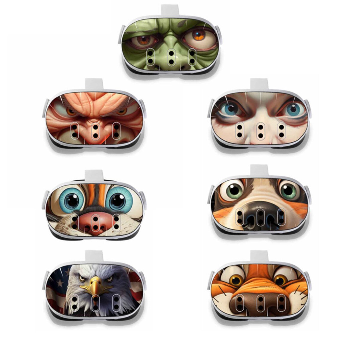 Bigfoot Skin Decals Compatible With Meta Quest 3 - Headset Forest VR ...