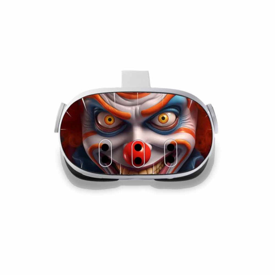 Evil Clown Decals Compatible With Meta Quest 3 - Headset Creepy Evil ...